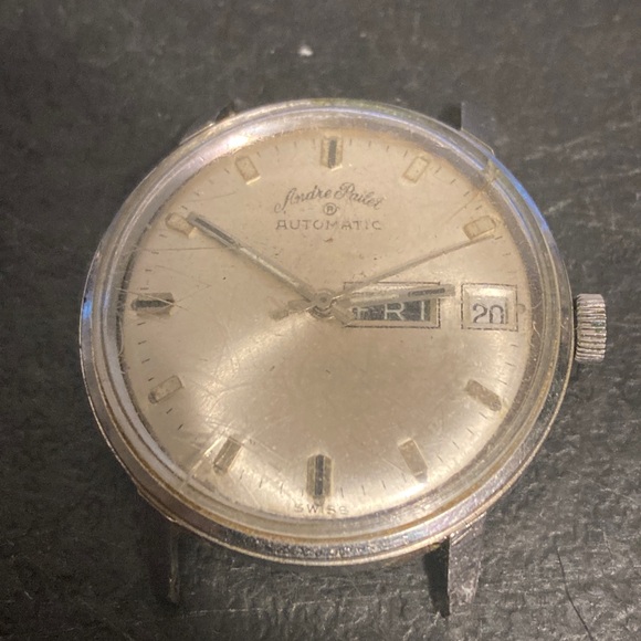 Accessories | Mens Vintage Watch Andre Pailet Automatic Silver Tone ...